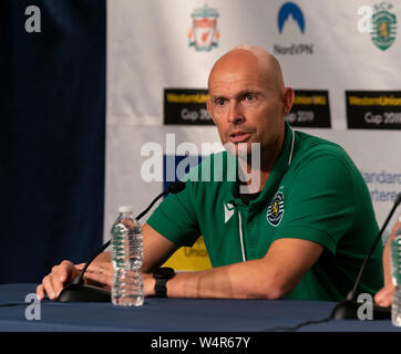 Marcel Keizer Coach of Sporting CP in action during the League NOS 2018 ...
