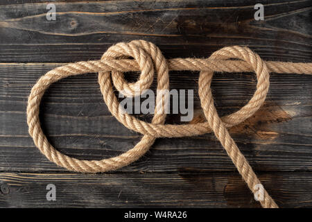 Taut-Line Hitch Knot. Rope node Stock Photo - Alamy