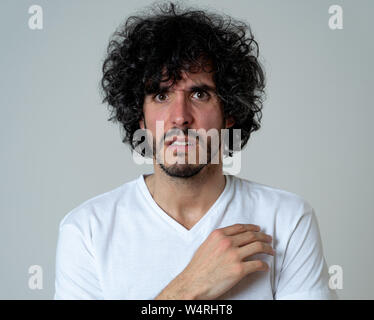 People with face disgusted on isolated background.. Person with disgust ...