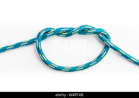 Triple Overhand Knot. Rope node Stock Photo - Alamy