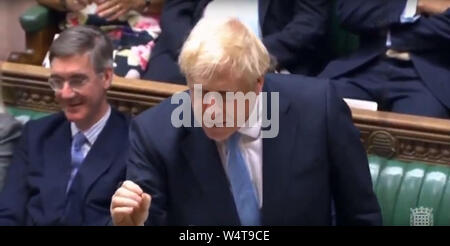 Prime Minister Boris Johnson issues a statement to the House of Commons ...