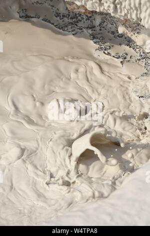 Boiling mud puddle at Yellowstone park Stock Photo - Alamy
