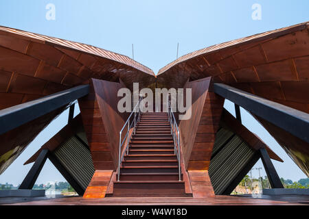 Nakhon Sawan, Thailand - April 12, 2019: View of Pasan, the memorial ...