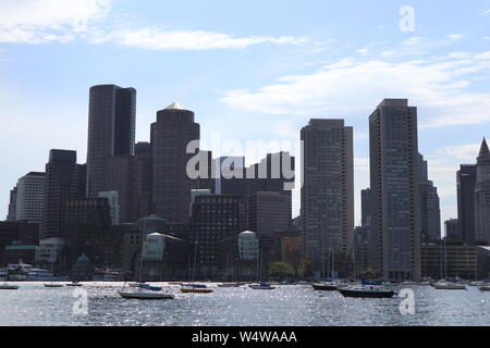 Boston City Landscape From Water Stock Photo - Alamy