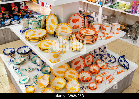Traditional colourful Algarve pottery for sale, Lagos, Algarve Portugal ...