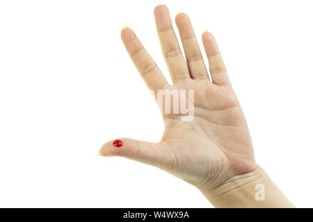 Bleeding from the cut finger Stock Photo: 72312040 - Alamy