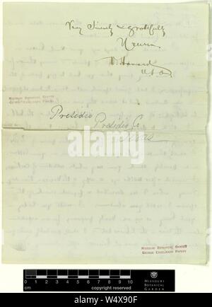 Correspondence Havard (Valery) and Engelmann (George) (Jan 22, 1884 (1 ...
