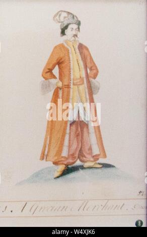 Costume of a Greek merchant Stock Photo - Alamy