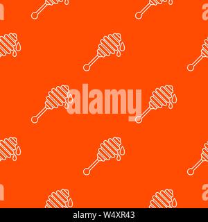 Honey ladle pattern vector orange Stock Vector Image & Art - Alamy