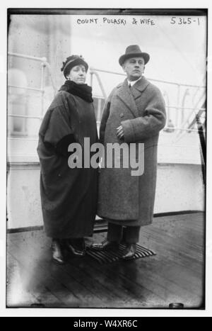 Count Pulaski and wife Stock Photo - Alamy