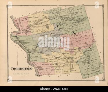 County atlas of Sullivan, New York Stock Photo - Alamy