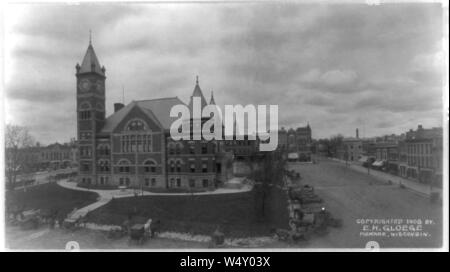 Courthouse and square, Monroe, Wisconsin Stock Photo - Alamy