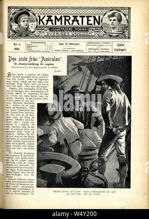'Cover Kamraten No 4 1898' is a historical magazine cover from the late ...