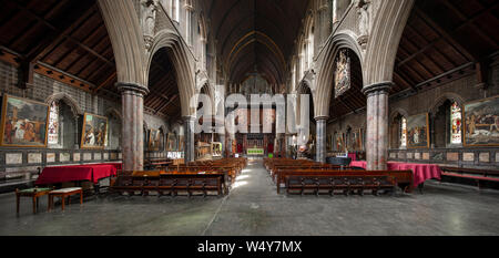 Interior of a Norman church, Saint Cuthberts church Norham in ...