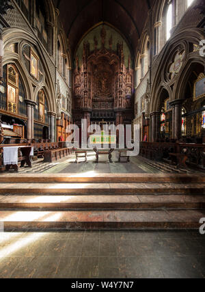 Interior of a Norman church, Saint Cuthberts church Norham in ...