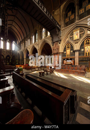 Interior of a Norman church, Saint Cuthberts church Norham in ...