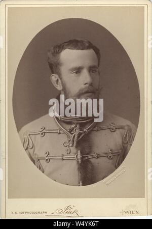 A historical image of Crown Prince Rudolf of Austria, heir to the ...