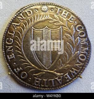 Crown, Oliver Cromwell, Republic, England, 1658 Stock Photo - Alamy