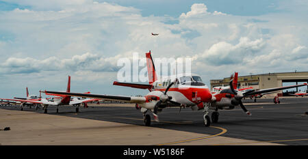 CORPUS CHRISTI, Texas (July 23, 2019) - A line of Navy T-44C Pegasus ...
