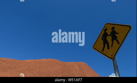 Uluru Road Sign in Outback Australia Stock Photo - Alamy