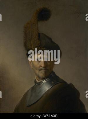 Rembrandt van Rijn, A Man in Armour. 1655 Oil on canvas. Kelvingrove ...