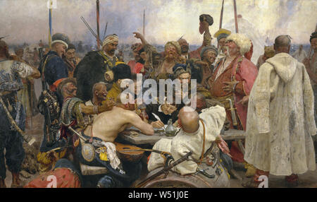 Cossacks writing a letter Stock Photo - Alamy