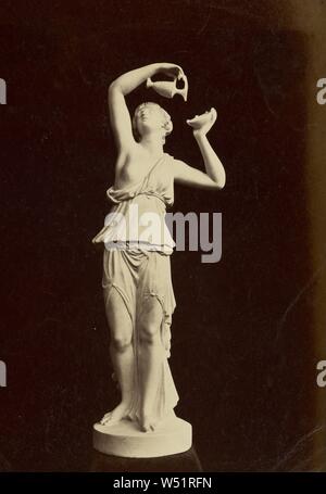 Statue of female figure with pitcher, about 1870 - 1890, Albumen silver ...