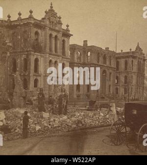Great Fire in Chicago, October 9th, 1871. Herrings Safe Warehouse ...