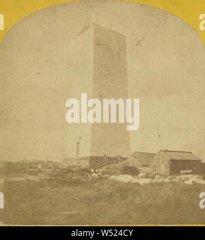 Washington Monument.. Attributed to Bell & Brother Stock Photo - Alamy
