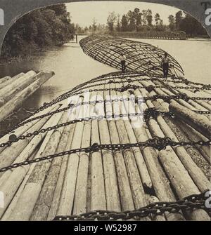 Great Chained Log Rafts on the Columbia River, Wash.. Keystone View Co ...