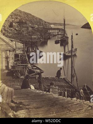 Labrador. Venison Island. Houses and Fish Stages, East Side.. H.N ...