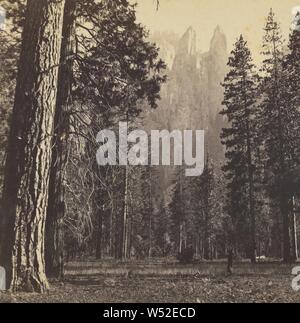 Cathedral Spires, (2400 feet above Valley) from Merced River.. John P ...