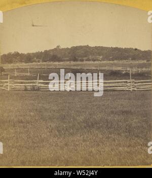Field with fences. Unknown Stock Photo - Alamy