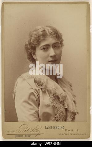 Jane Hading, Boyer, about 1885, Albumen silver print Stock Photo - Alamy
