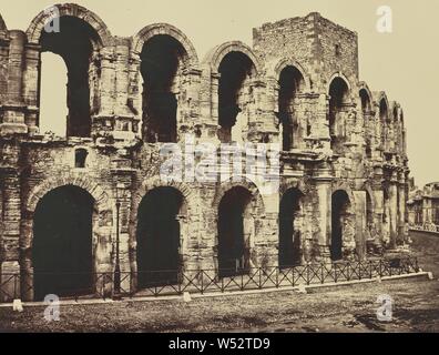 Arles. Amphithéâtre. Édouard Baldus (French, born Germany, 1813 - 1889 ...