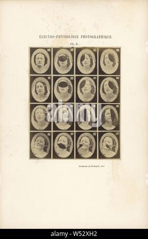 Électro-Physiologie Photographique, Planche 6, Guillaume-Benjamin Duchenne (French, 1806 - 1875 ...