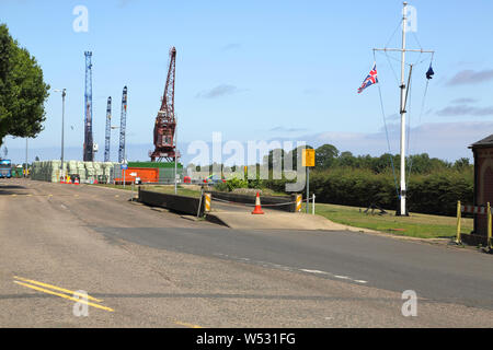 the small port of sutton bridge on the lincolnshire coast Stock Photo ...
