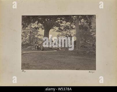 Wounded soldiers under trees, Marye's Heights, Fredericksburg. After ...