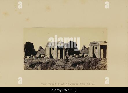 The Temple at Samneh, Ethiopia. Eastern Portion. Francis Frith (English ...