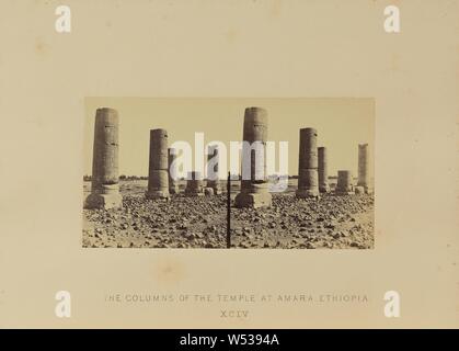 The Columns of the Temple at Amara, Ethiopia. Francis Frith (English ...