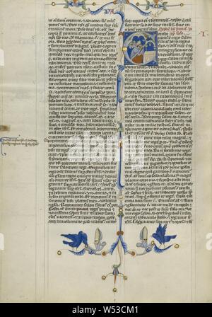 Initial C: Solomon Sacrificing in the Temple; Abbey Bible, about 1250-1262 Stock Photo - Alamy