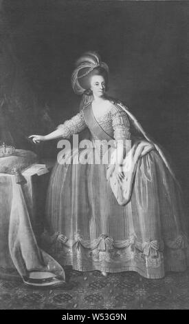 Queen Maria I of Portugal (1734-1816) in an 18th century painting Stock ...