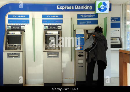 Customer at the Bank of China in Hong Kong, May 28, 2026. NEXPHER/Kobe ...