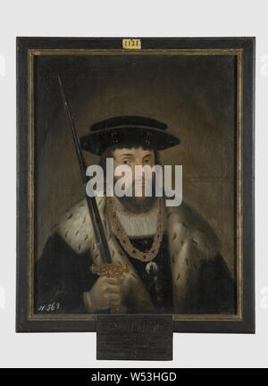 Portrait of the King Christian II of Denmark (1481-1559), 1523 Stock ...