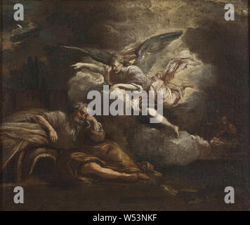 This 17th-century oil painting by Giovanni Francesco Guerrieri depicts ...