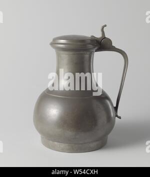 Communion jug and two cups, anonymous, c. 1700 - c. 1750 Tin's Supper ...