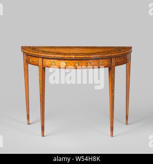 Semicircular card table, Two semicircular card tables with fold-out ...