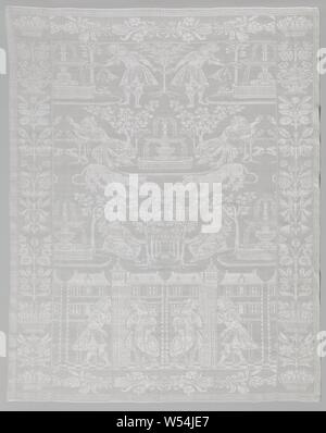 Napkin with scenes from the history of Pyramus and Thisbe, Quirijn ...