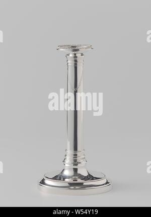 Candlestick, Oval candlestick of silver. The foot and the fat trap ...