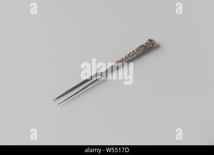 Fork. Fork with two long teeth and a silver handle Stock Photo - Alamy